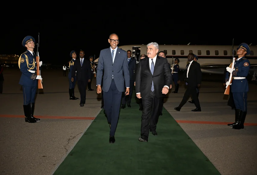 President of Rwanda Paul Kagame arrived in Azerbaijan for official ...
