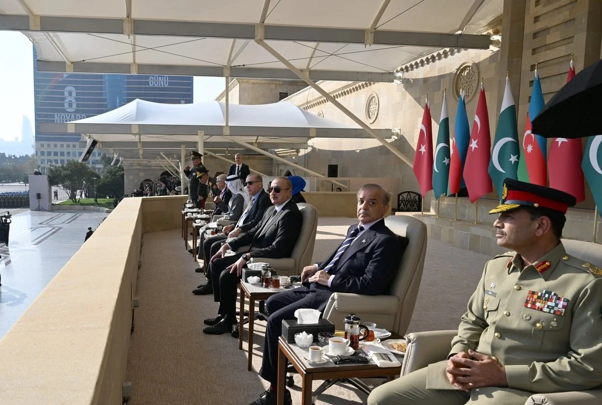 PM Sharif proud as Pakistan Army marches with Azerbaijani, Turkish ...