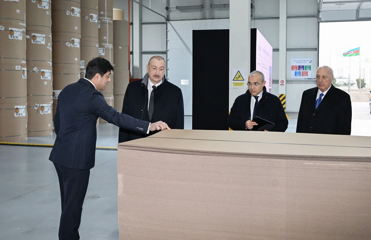 Cardboard and box packaging production facility inaugurated in Sumgayit ...