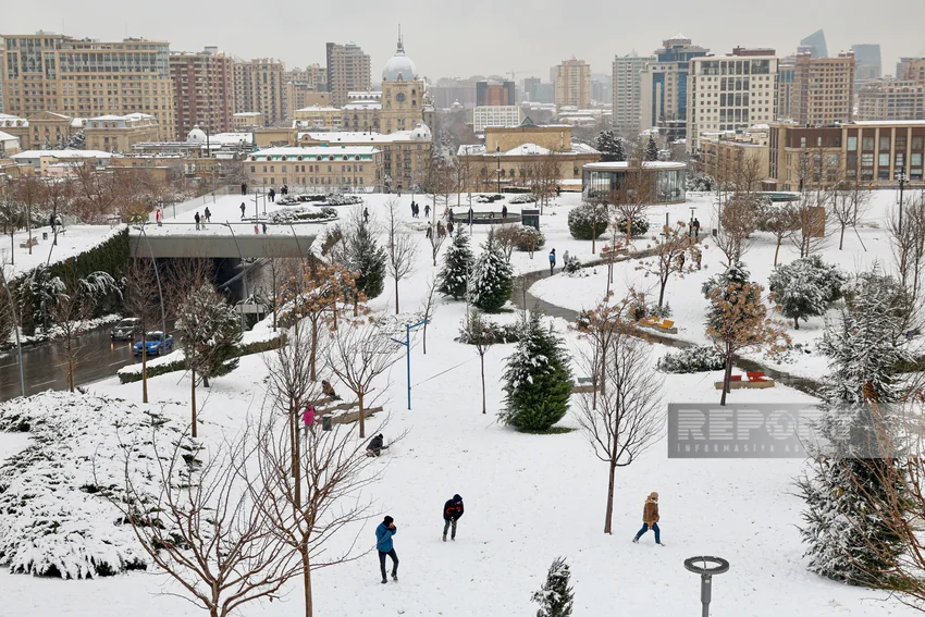 Intense snow expected in some parts of Baku tomorrow | Report.az