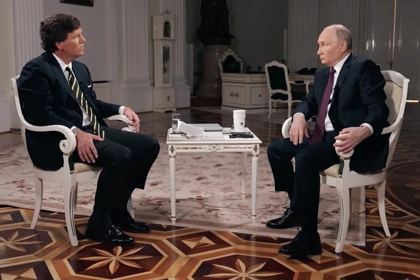 President Putin gives his first major interview to Western journalist ...