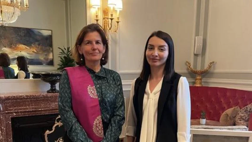 Leyla Abdullayeva meets new French Ambassador to Azerbaijan | Report.az
