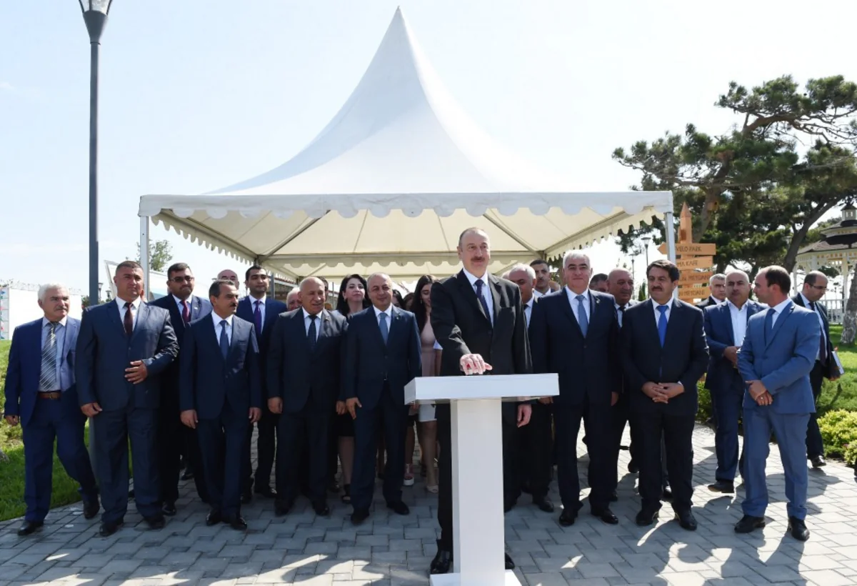 President Ilham Aliyev inaugurates drinking water supply project in ...