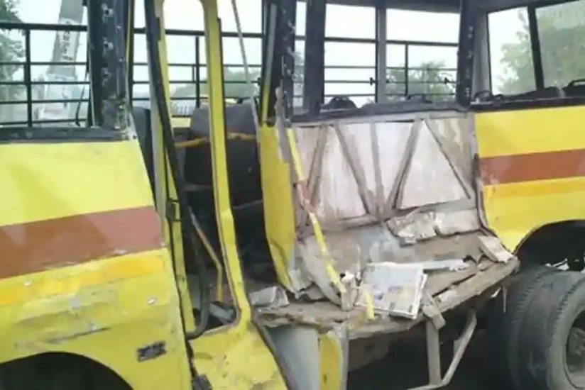 Seven die after school bus skids off road in India | Report.az