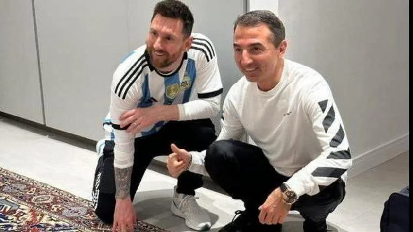 Azerbaijani businessman visits Messi on his birthday | Report.az